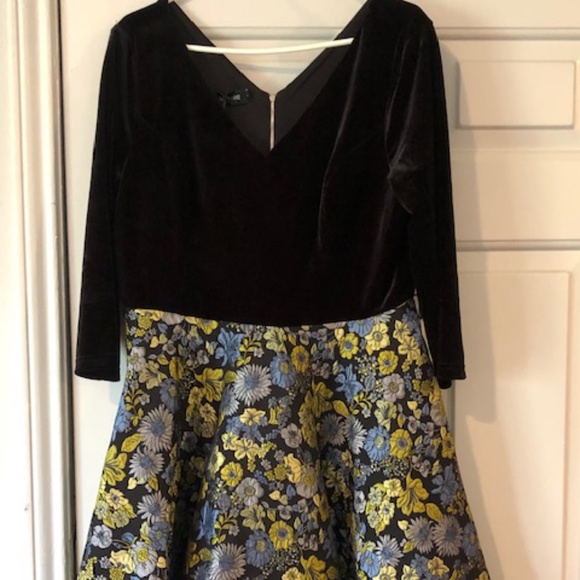 Modcloth | Dresses | Nwt Modcloth Black Velvet Dress | Poshmark
